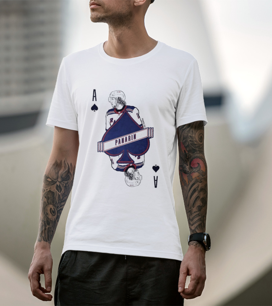 Panarin New York Rangers Playing Card Ace Spades T-Shirt
