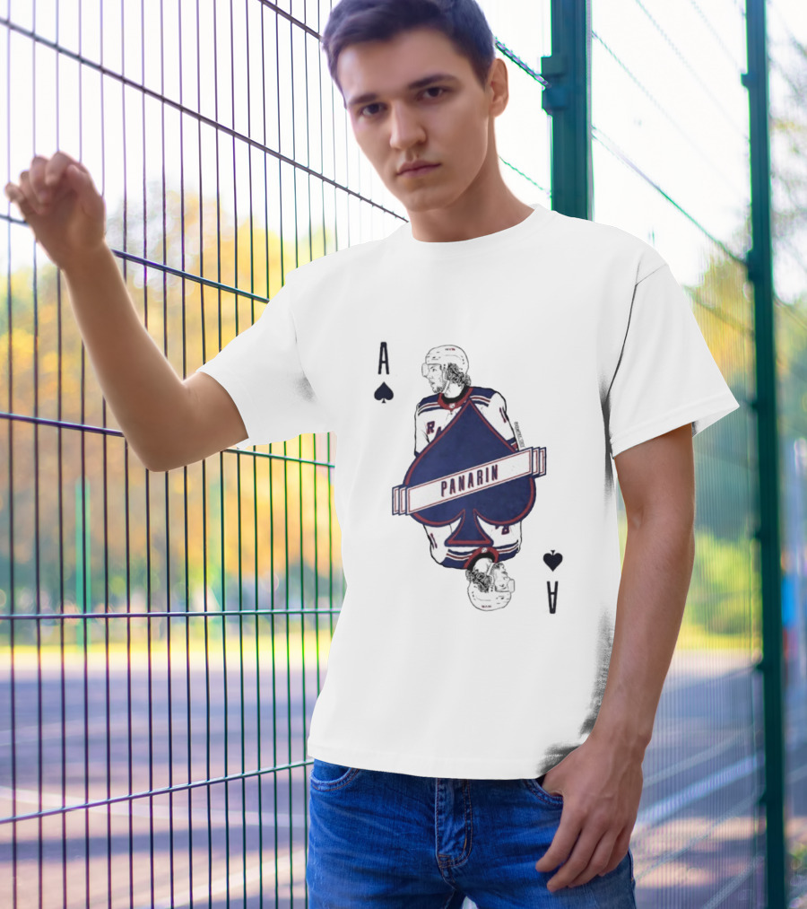 Panarin New York Rangers Playing Card Ace Spades T-Shirt