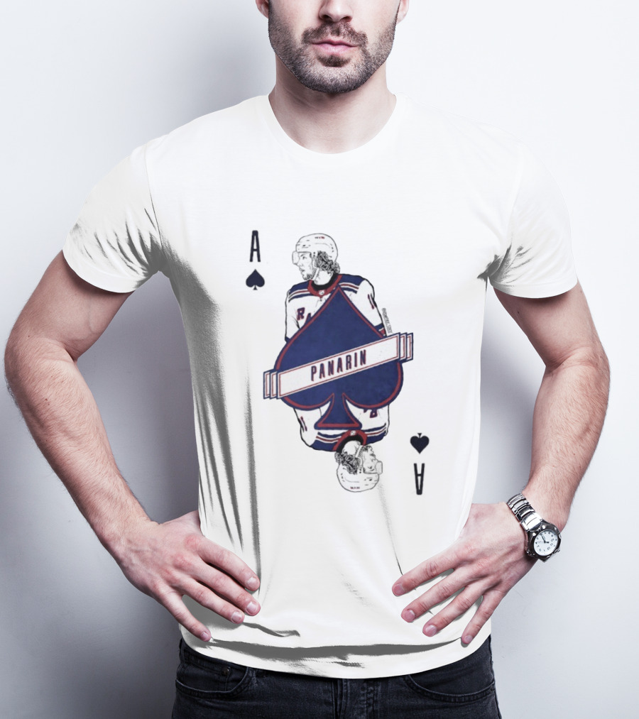 Panarin New York Rangers Playing Card Ace Spades T-Shirt