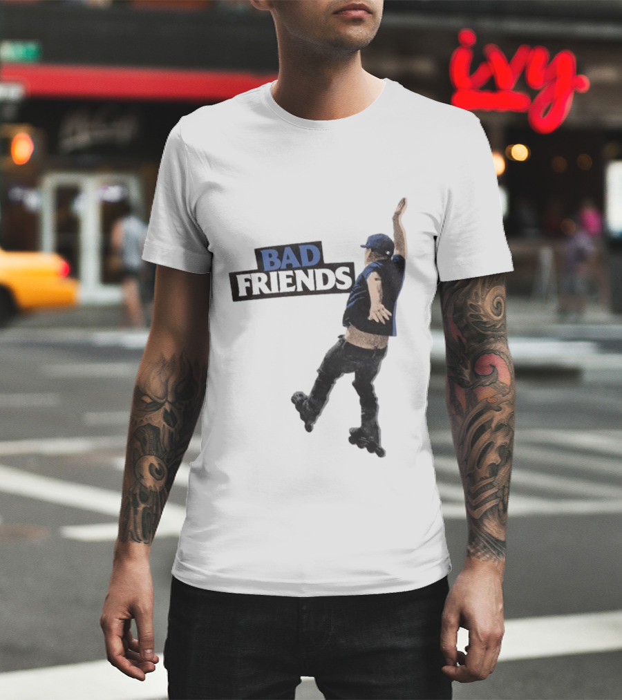 Bad Friends Bobby Roller Skating Fall T-Shirt