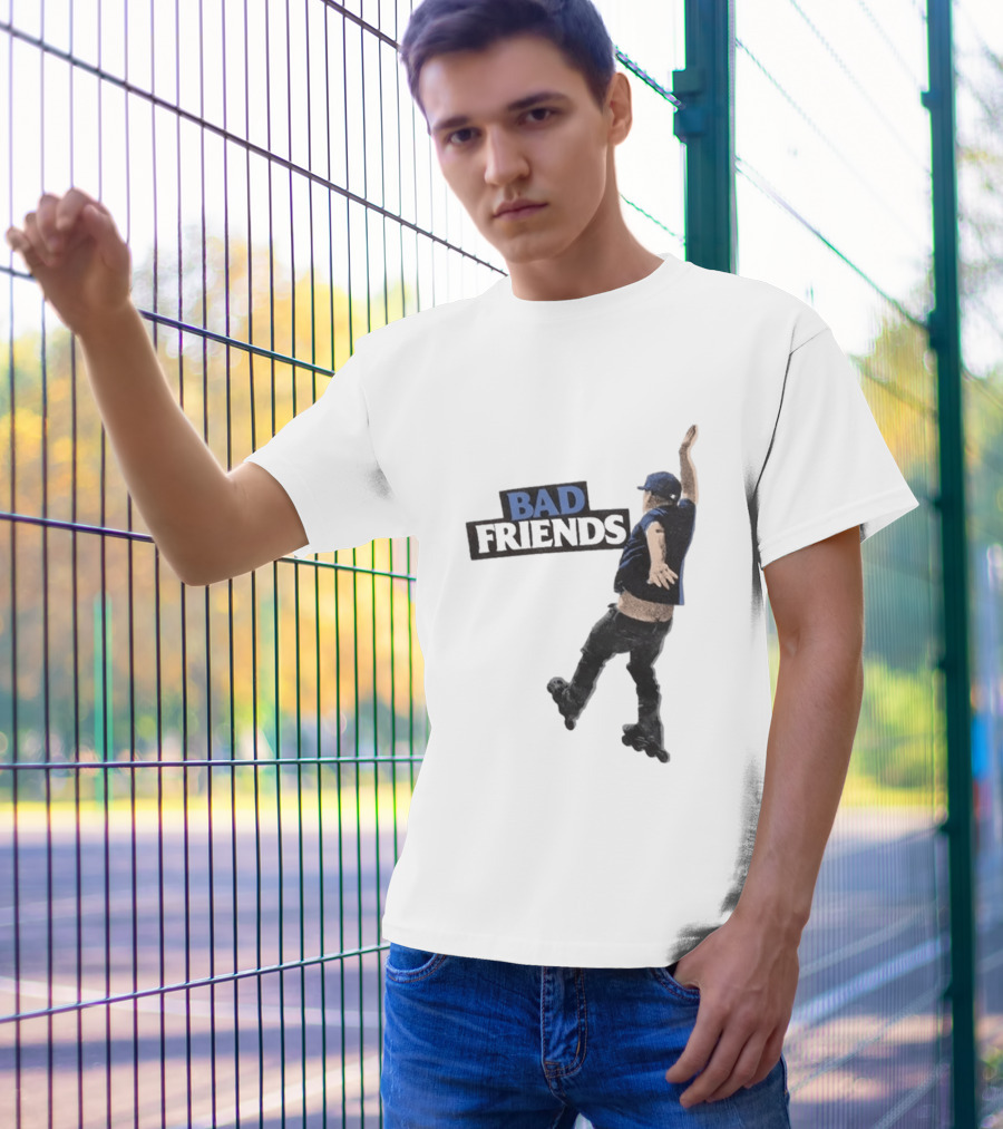 Bad Friends Bobby Roller Skating Fall T-Shirt