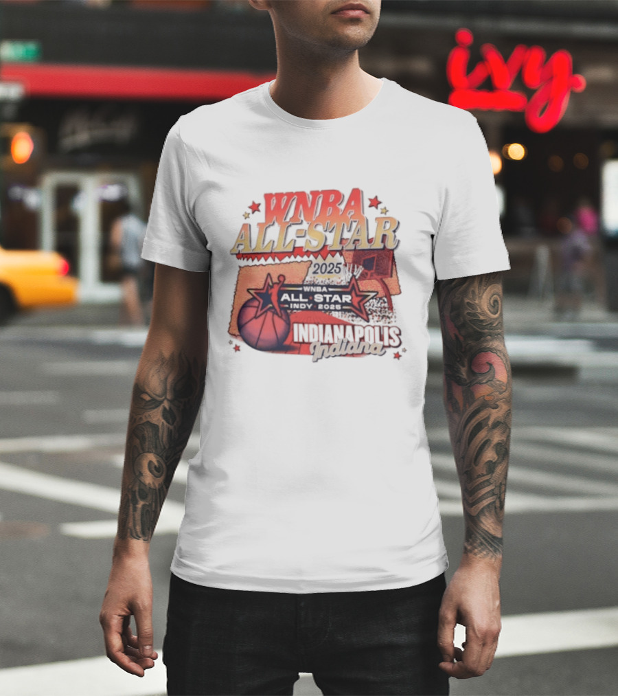 WNBA All Star 2025 Indianapolis Indy Basketball Game Indiana Fever T-Shirt