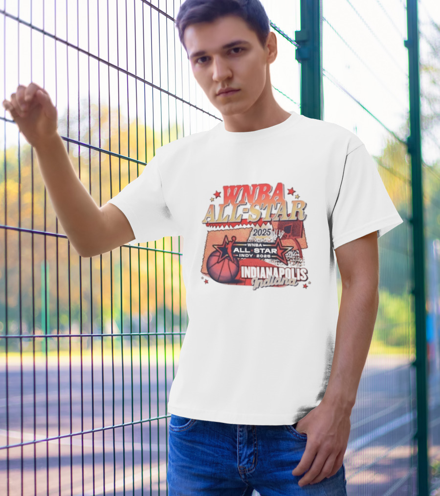 WNBA All Star 2025 Indianapolis Indy Basketball Game Indiana Fever T-Shirt