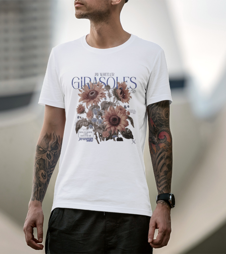 Jay Wheeler Girasoles Sunflowers Botanical T-Shirt