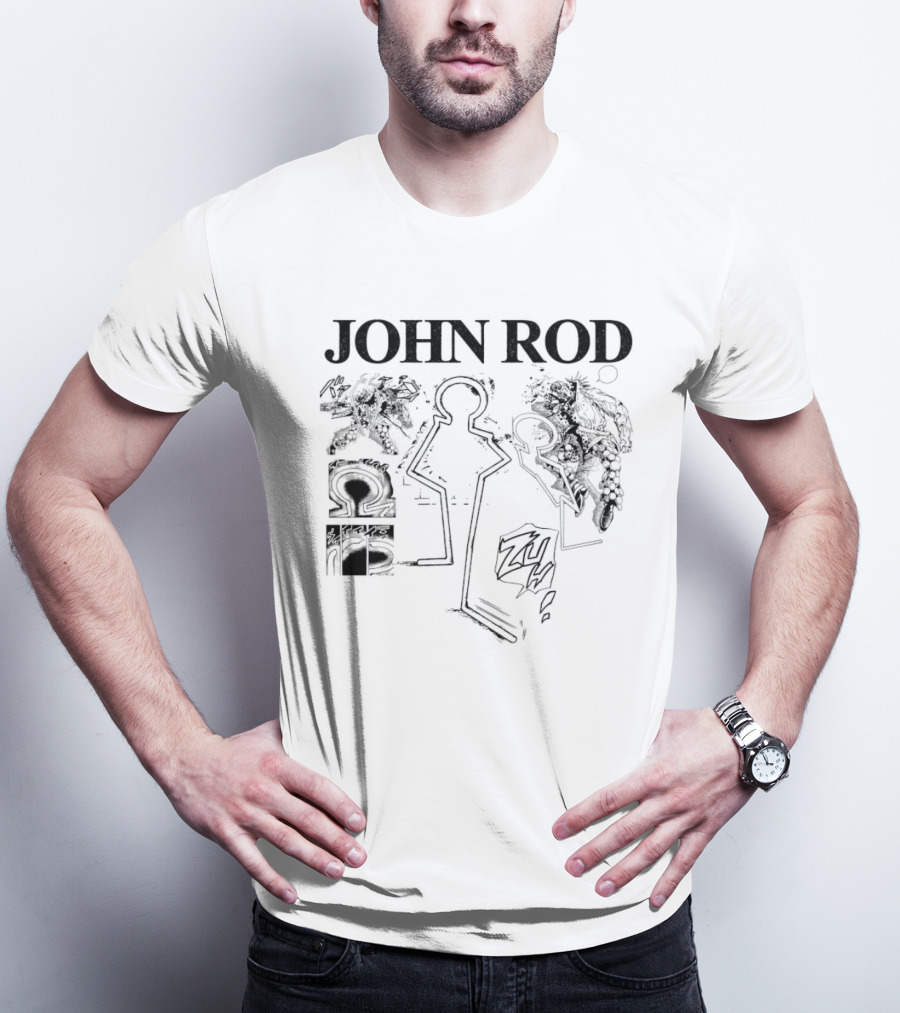 John Rod Abstract Figures And Faces T-Shirt