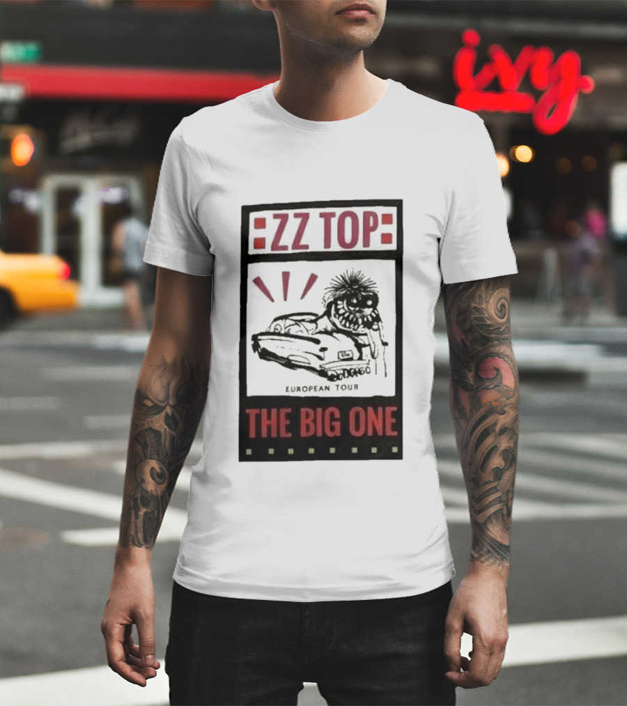 ZZ Top The Big One European Tour Poble Espanyol Barcelona Spain July 19 2026 T-Shirt