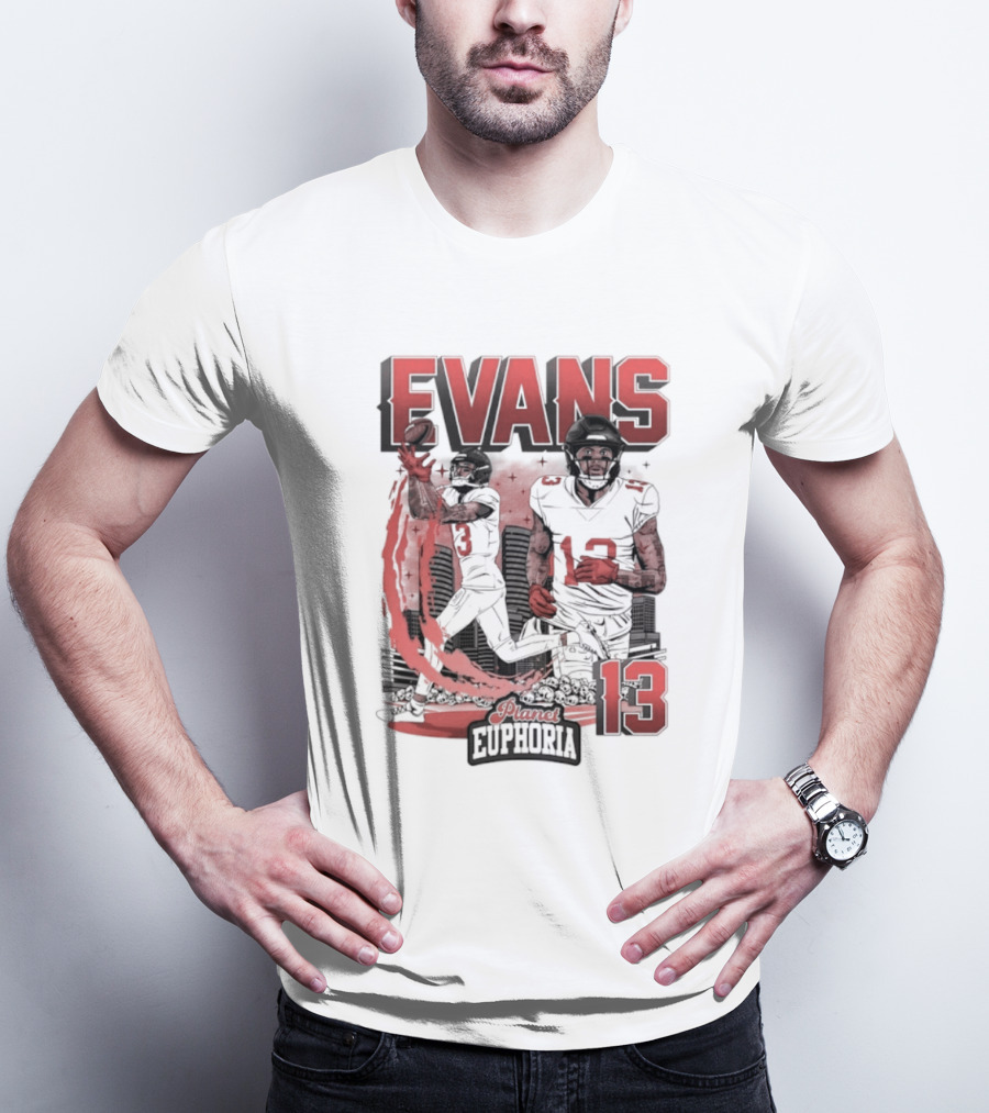 Evans 13 Euphoria Tampa Bay Buccaneers Football T-Shirt