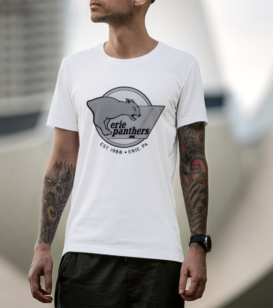 Erie Panthers Hockey Est. 1988 Erie PA Retro Team T-Shirt
