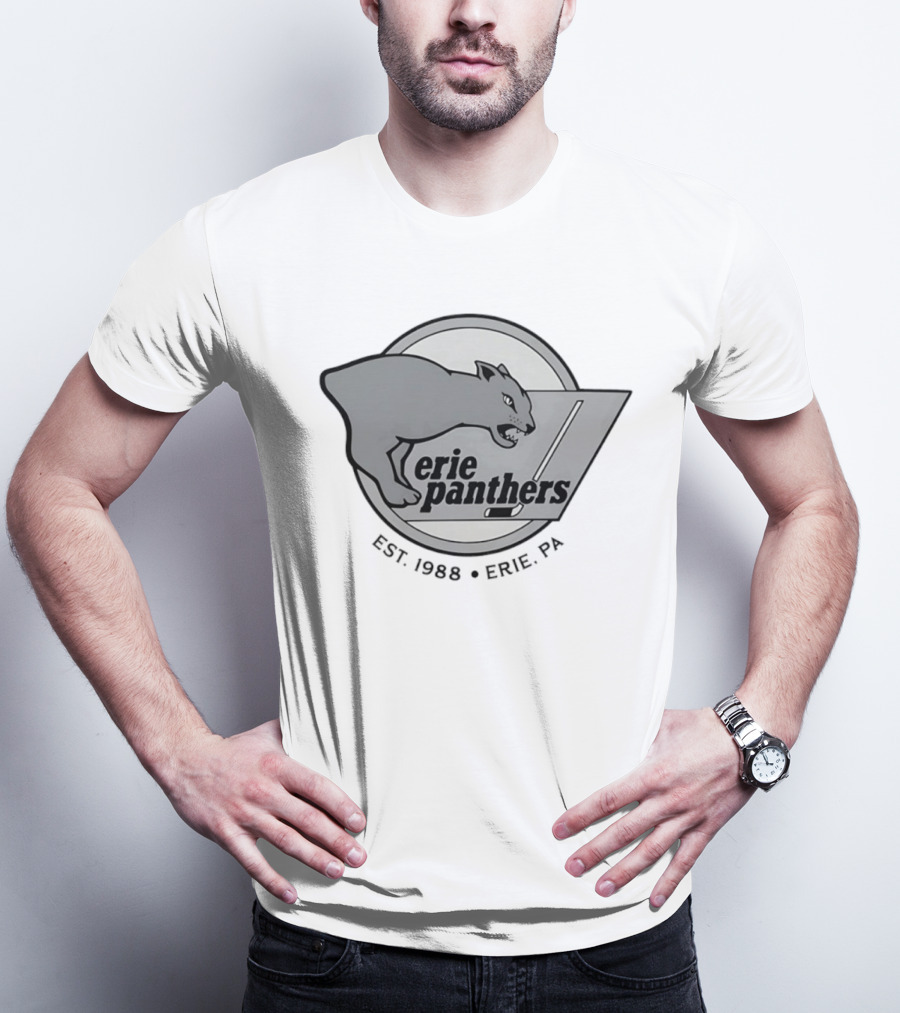 Erie Panthers Hockey Est. 1988 Erie PA Retro Team T-Shirt