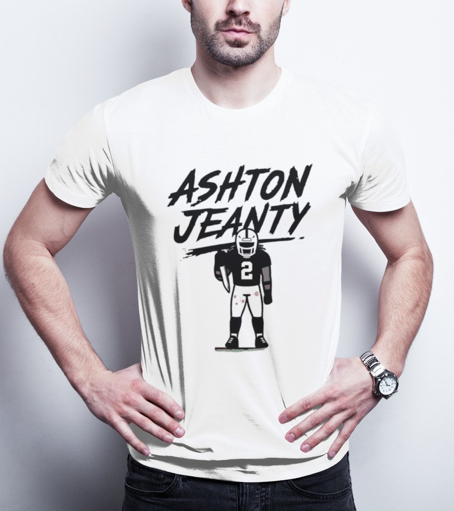 Raiders Ashton Jeanty Number 2 Horror Halloween Football T-Shirt