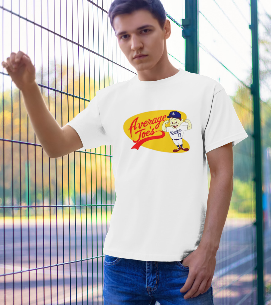 Average Joe's Dodgers No 17 LA Cartoon T-Shirt