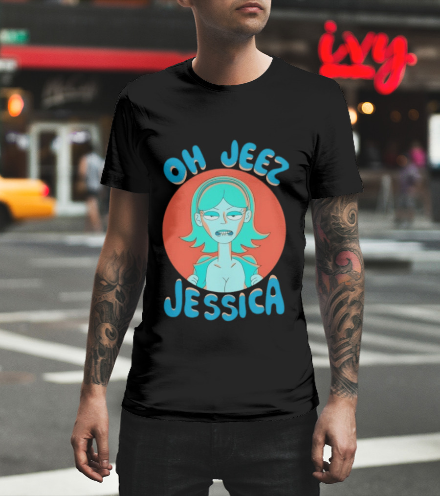 Oh Jeez Jessica Rick And Morty Adult Swim T-Shirt