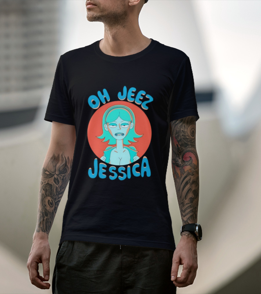 Oh Jeez Jessica Rick And Morty Adult Swim T-Shirt