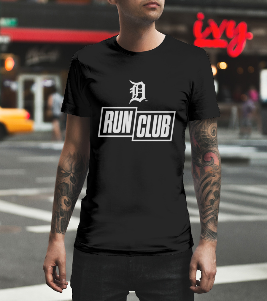 Detroit Tigers D Logo Run Club 2026 T-Shirt