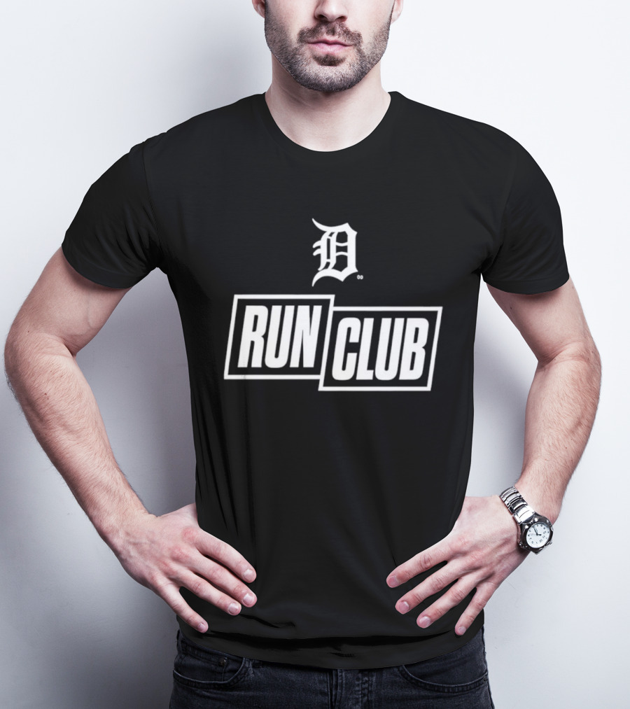 Detroit Tigers D Logo Run Club 2026 T-Shirt