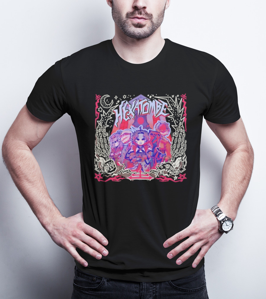 Hexatombe Paranormal Ordem Anime Characters Celestial T-Shirt