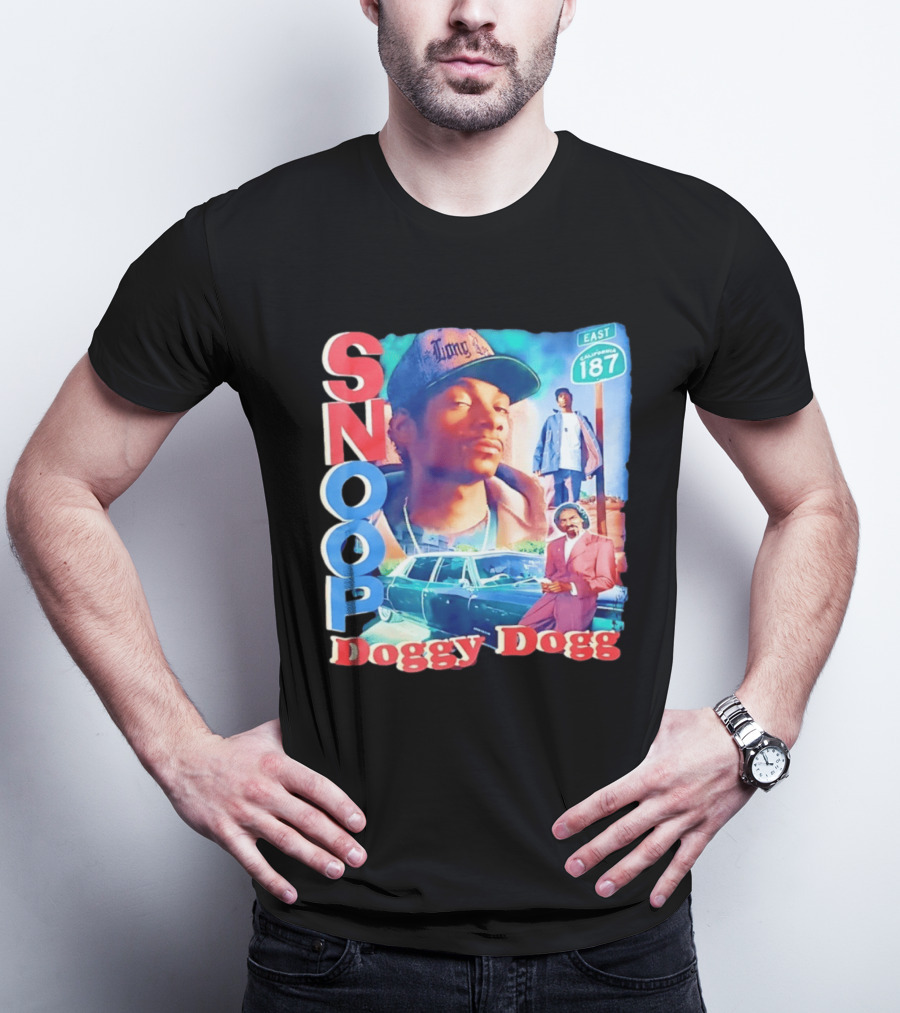 Snoop Doggy Dogg East California 187 Vintage Style Urban Fashion T-Shirt