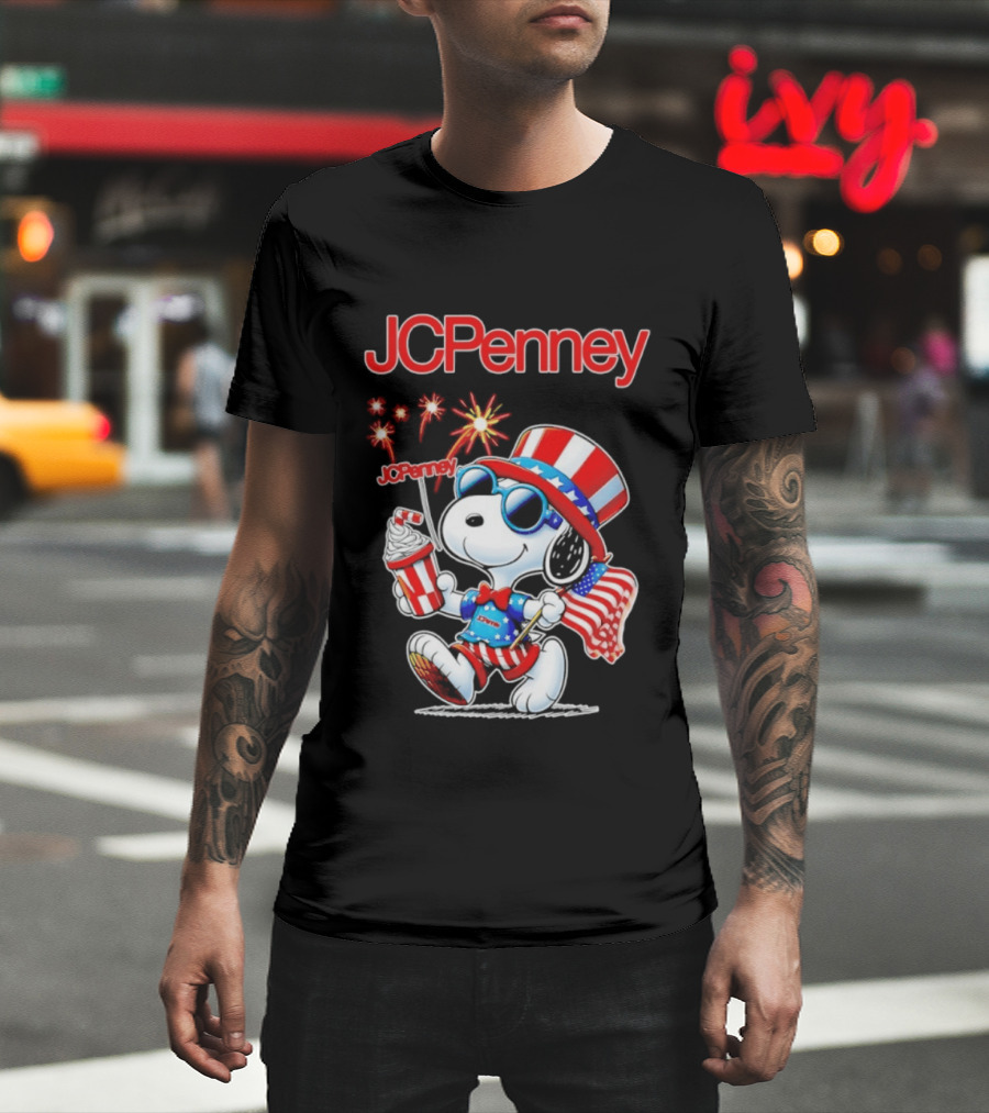 JCPenney Snoopy America 1776 2026 250th Anniversary Celebration T-Shirt