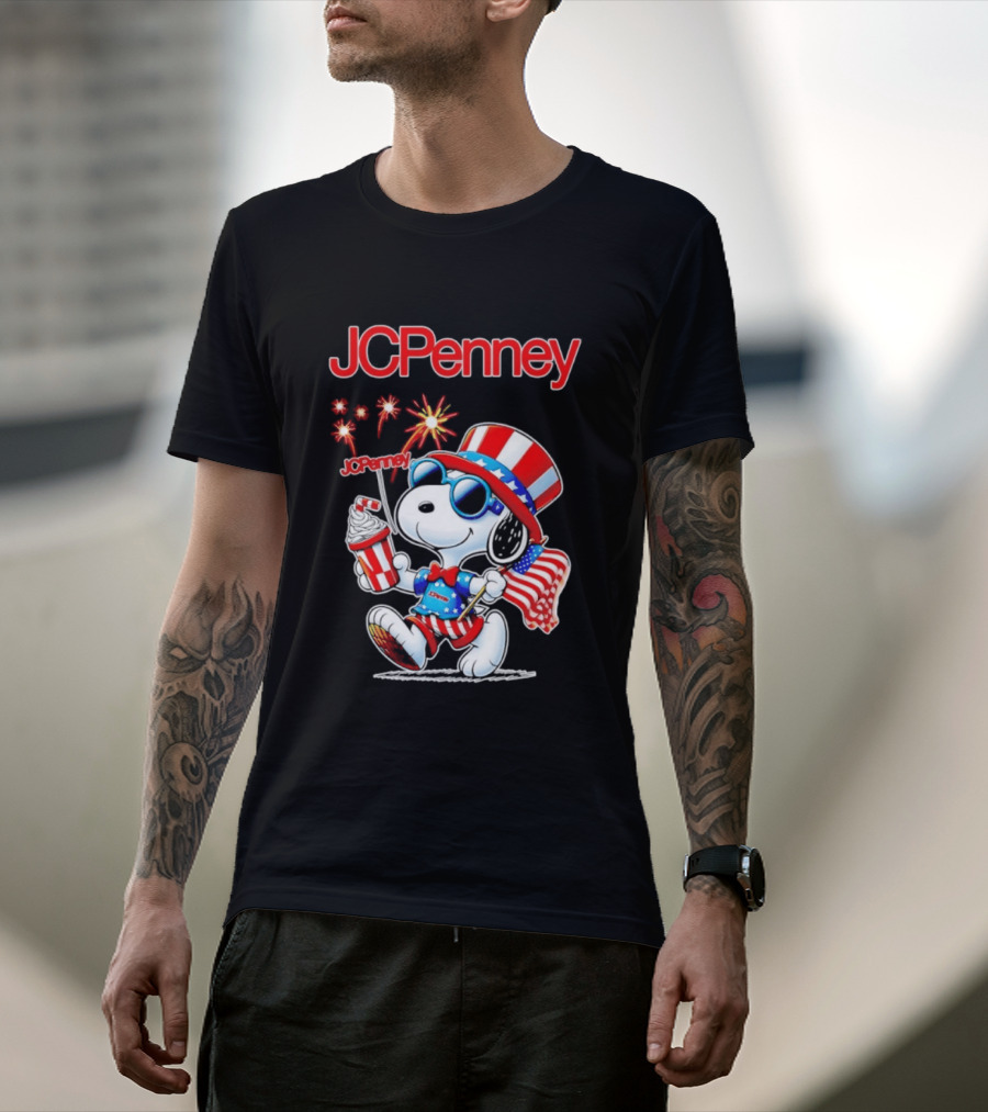 JCPenney Snoopy America 1776 2026 250th Anniversary Celebration T-Shirt