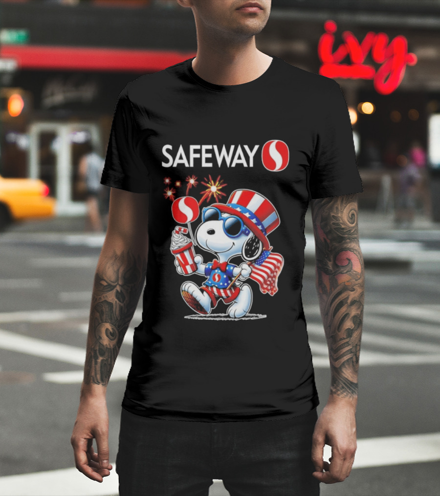 Snoopy Safeway 250th Anniversary 1776 2026 America Celebration T-Shirt