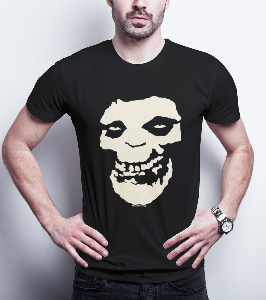 SUGA BTS Crimson Ghost Skull Misfits Collaboration T-Shirt
