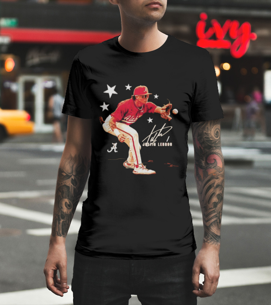 Alabama Crimson Tide NCAA Baseball Justin Lebron Signature T-Shirt