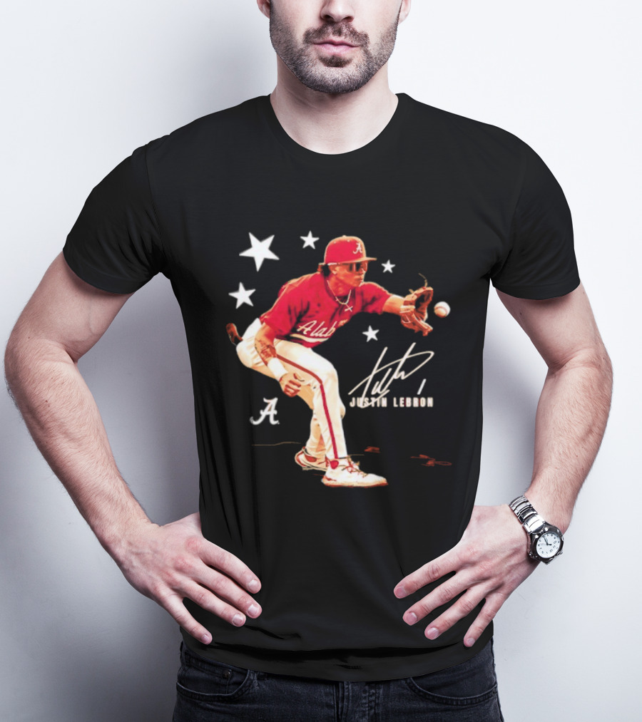 Alabama Crimson Tide NCAA Baseball Justin Lebron Signature T-Shirt
