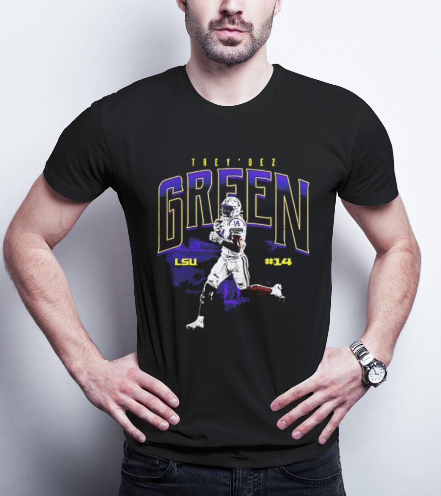 Trey'Dez Green 14 LSU Tigers Football LSU #34 T-Shirt
