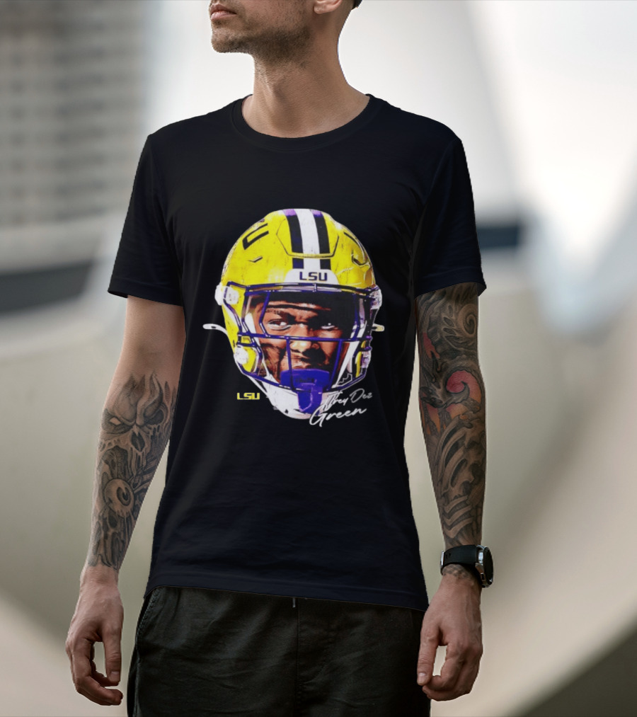 Trey'Dez Green LSU Tigers Football Helmet NCAA Sports T-Shirt