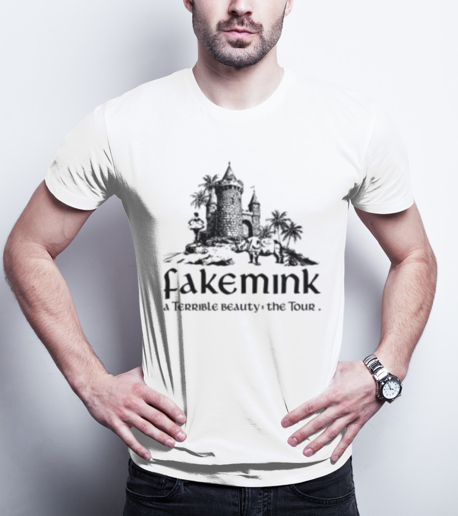 Fakemink A Terrible Beauty The Castle Longsleeve White T-Shirt