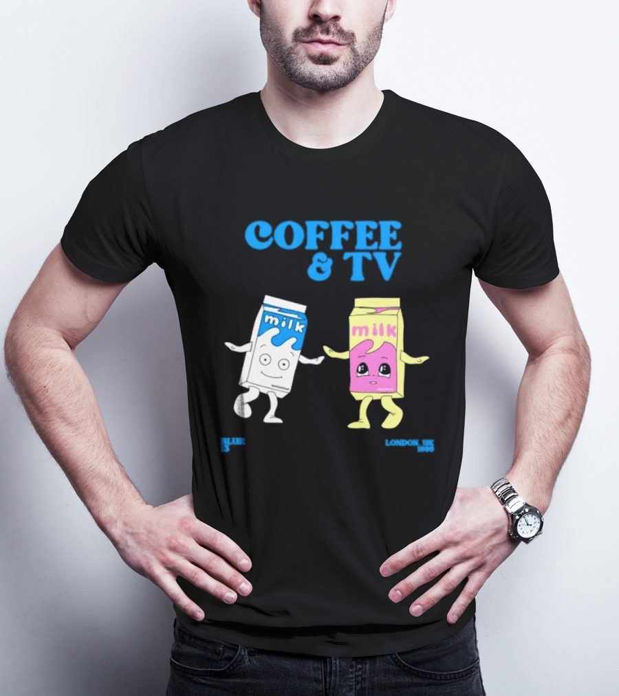 Blur Coffee & TV Milk Cartons 13 London UK 1999 Britpop T-Shirt
