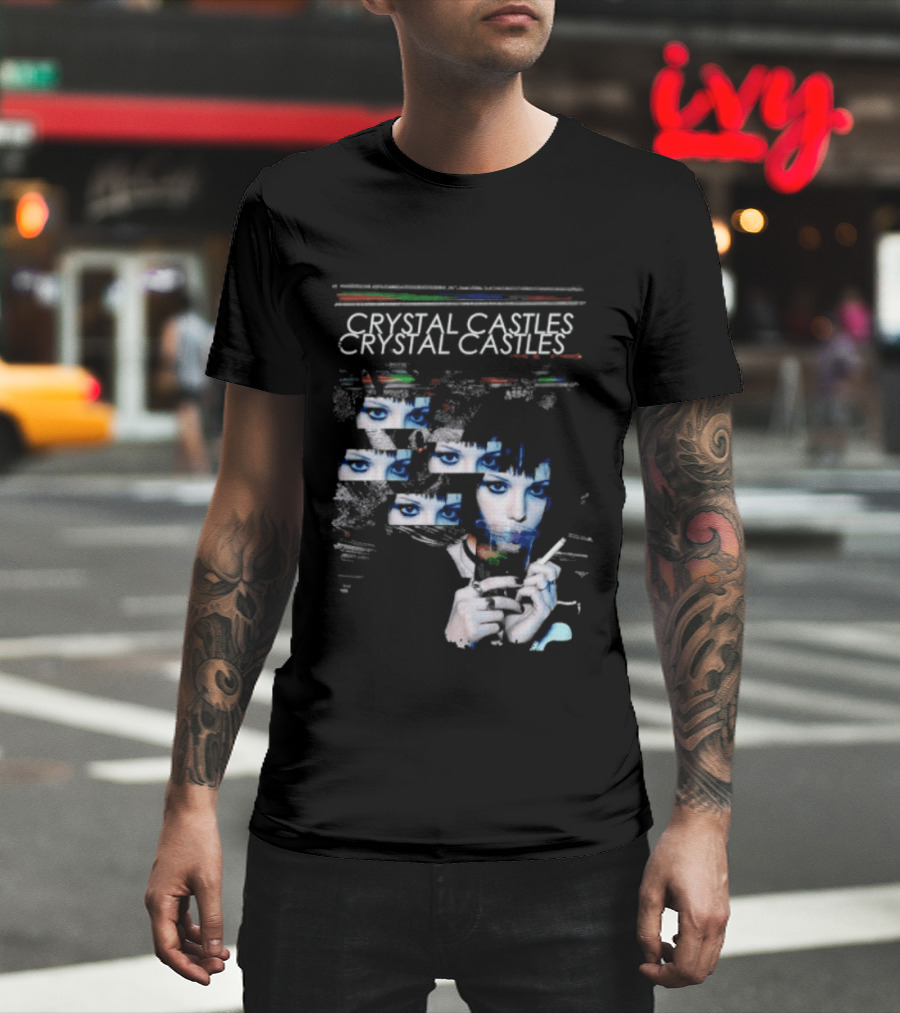Crystal Castles Alice Glass Glitch T-Shirt