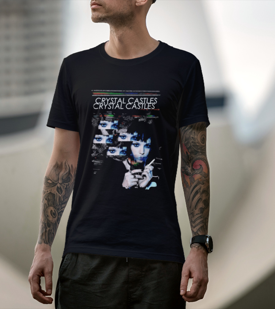 Crystal Castles Alice Glass Glitch T-Shirt
