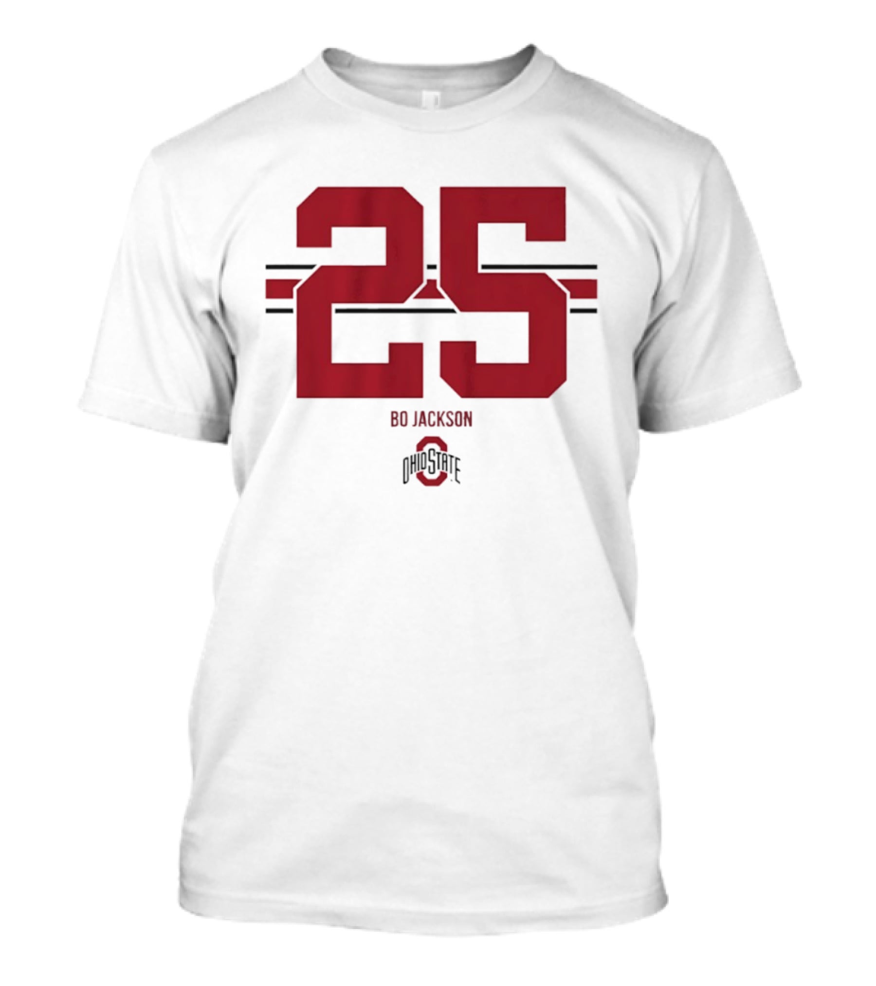 Bo Jackson 25 Ohio State Buckeyes NCAA Football T-Shirt