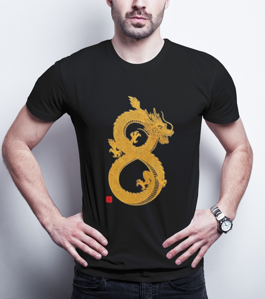 Infinity Dragon Of Fortune Mythical Serpent Symbol Asian Lore T-Shirt