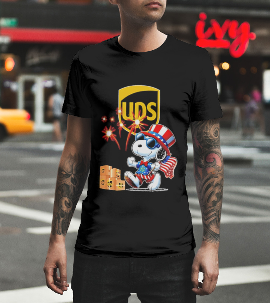 Snoopy UPS 250th Anniversary America 1776 2026 Celebration T-Shirt