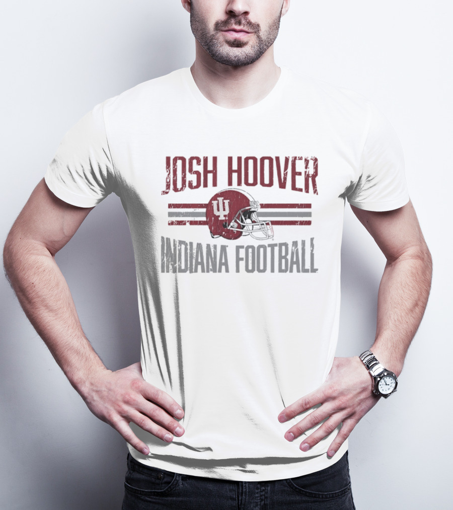 Josh Hoover Indiana Hoosiers Football NCAA Helmet Hero T-Shirt