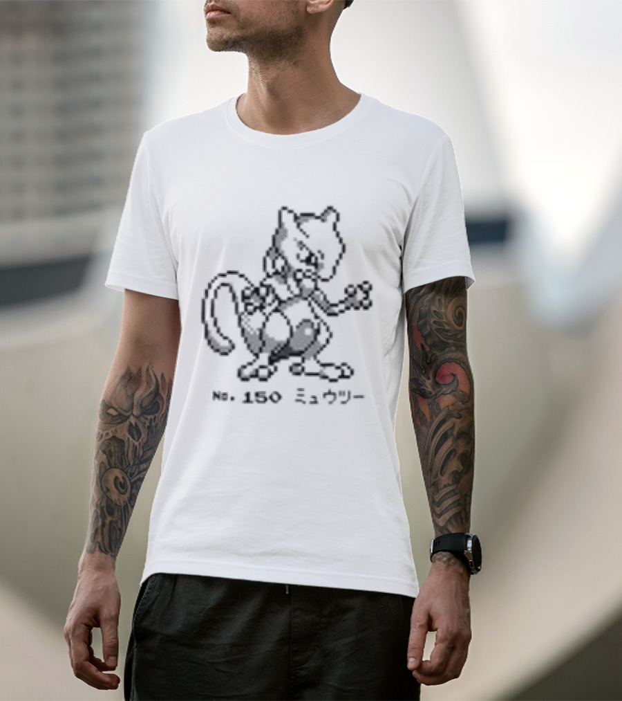 BTS RM Namjoon Uniqlo UT Pokemon Mewtwo Maitreya Fanglobal Collaboration T-Shirt