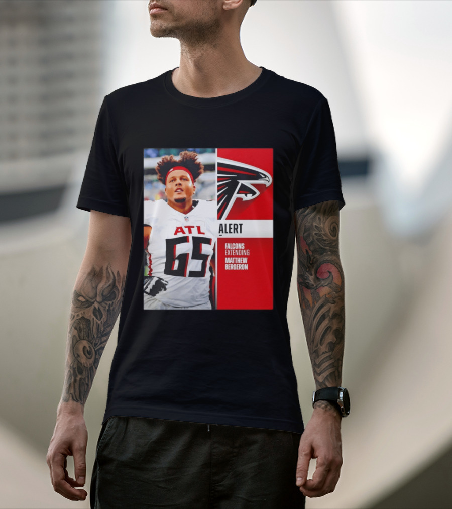 Atlanta Alert Falcons Extending Matthew Bergeron 2026 Season T-Shirt