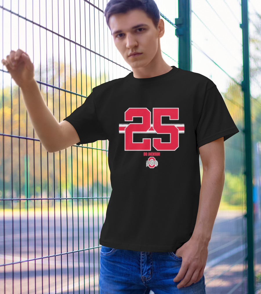 Ohio State Buckeyes Bo Jackson 25 Jersey T-Shirt