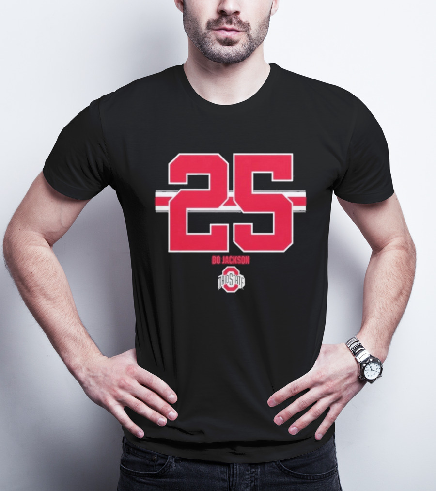 Ohio State Buckeyes Bo Jackson 25 Jersey T-Shirt