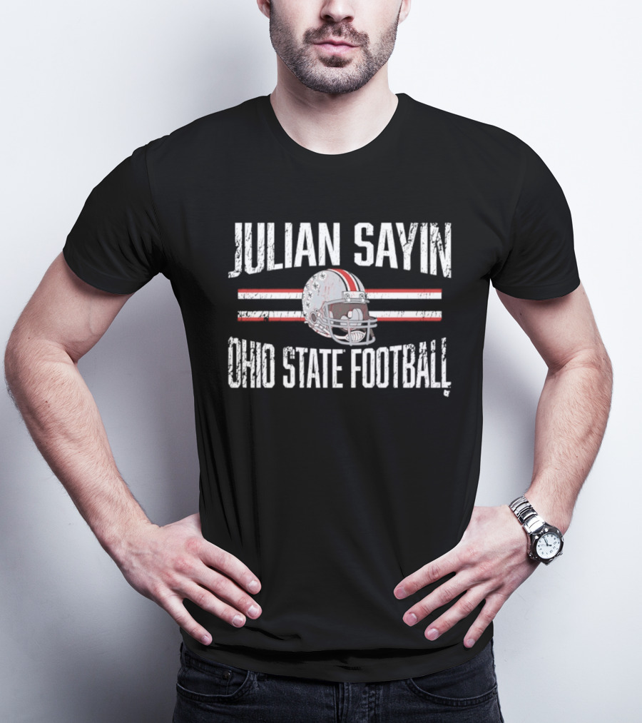 Julian Sayin Ohio State Football Helmet T-Shirt