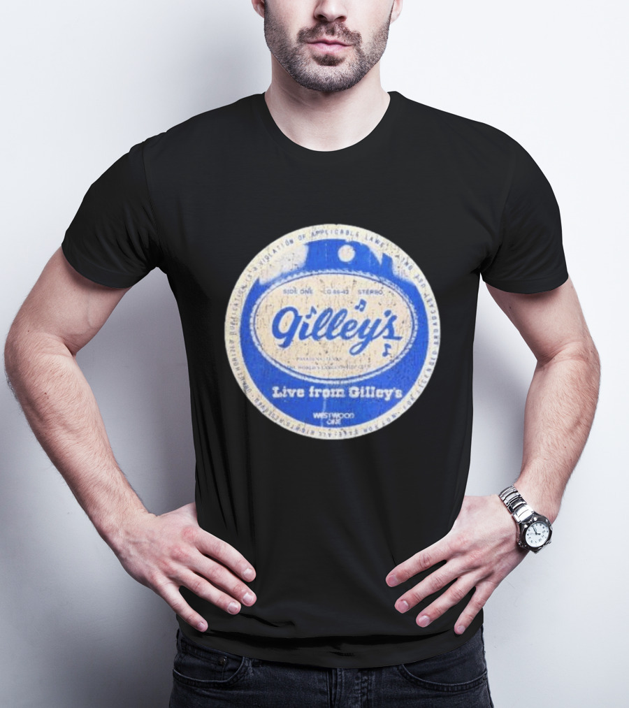 Live From Gilley's Pasadena Texas Side One LC 8642 Stereo Westwood One Nite Club T-Shirt
