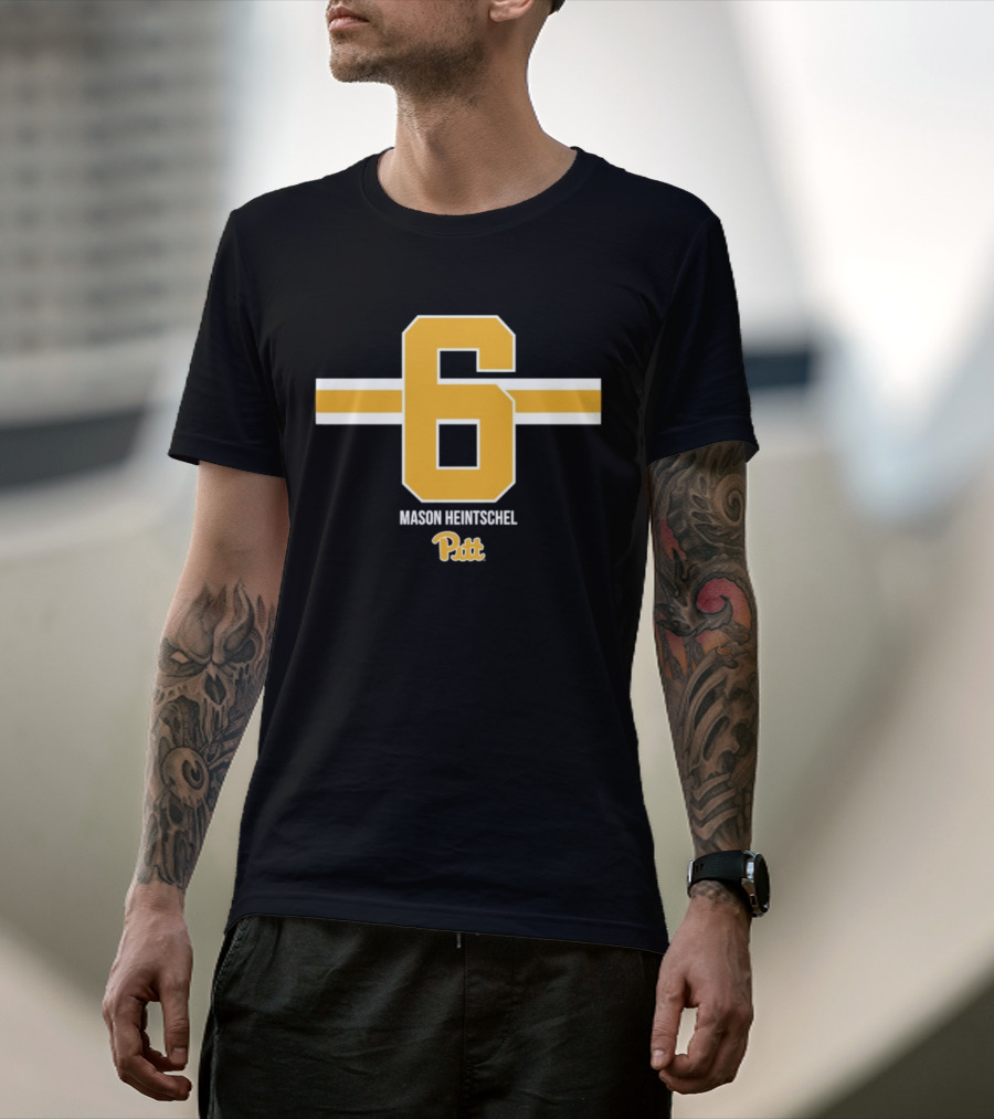 Mason Heintschel 6 Pitt Panthers NCAA Football T-Shirt