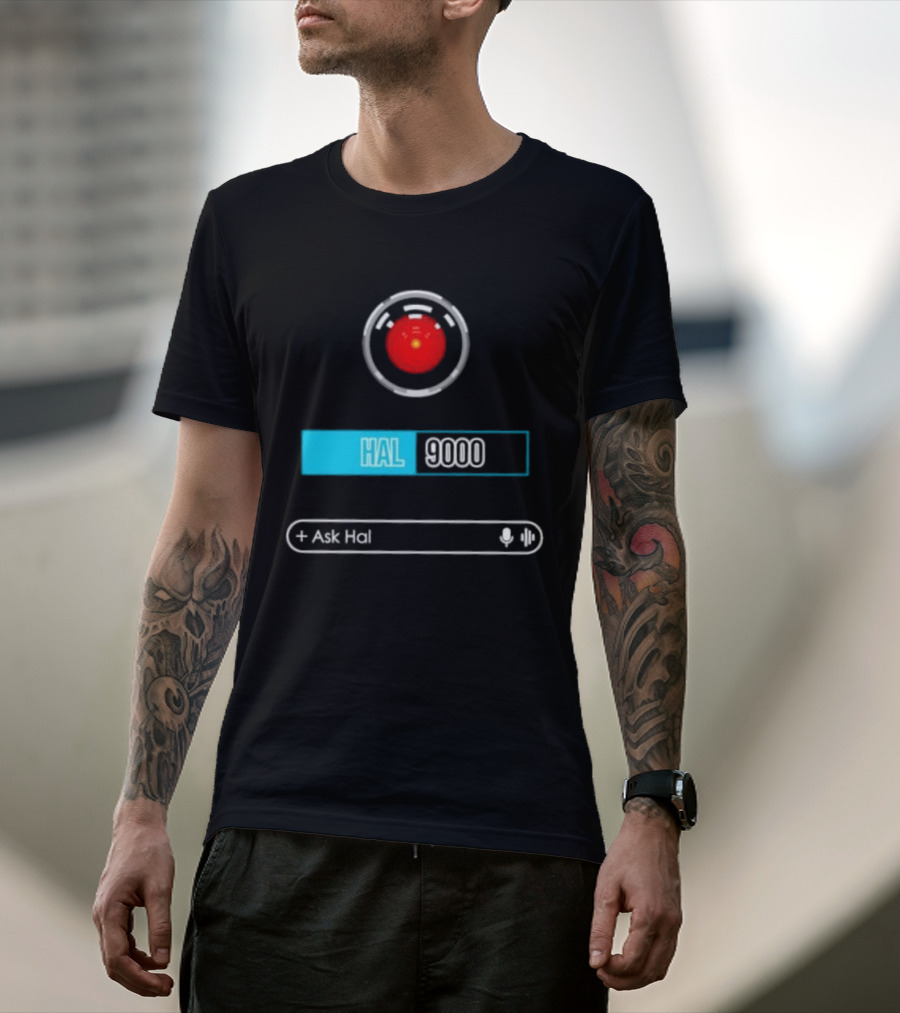 HAL 9000 Interface Ask Hal 2001 A Space Odyssey T-Shirt