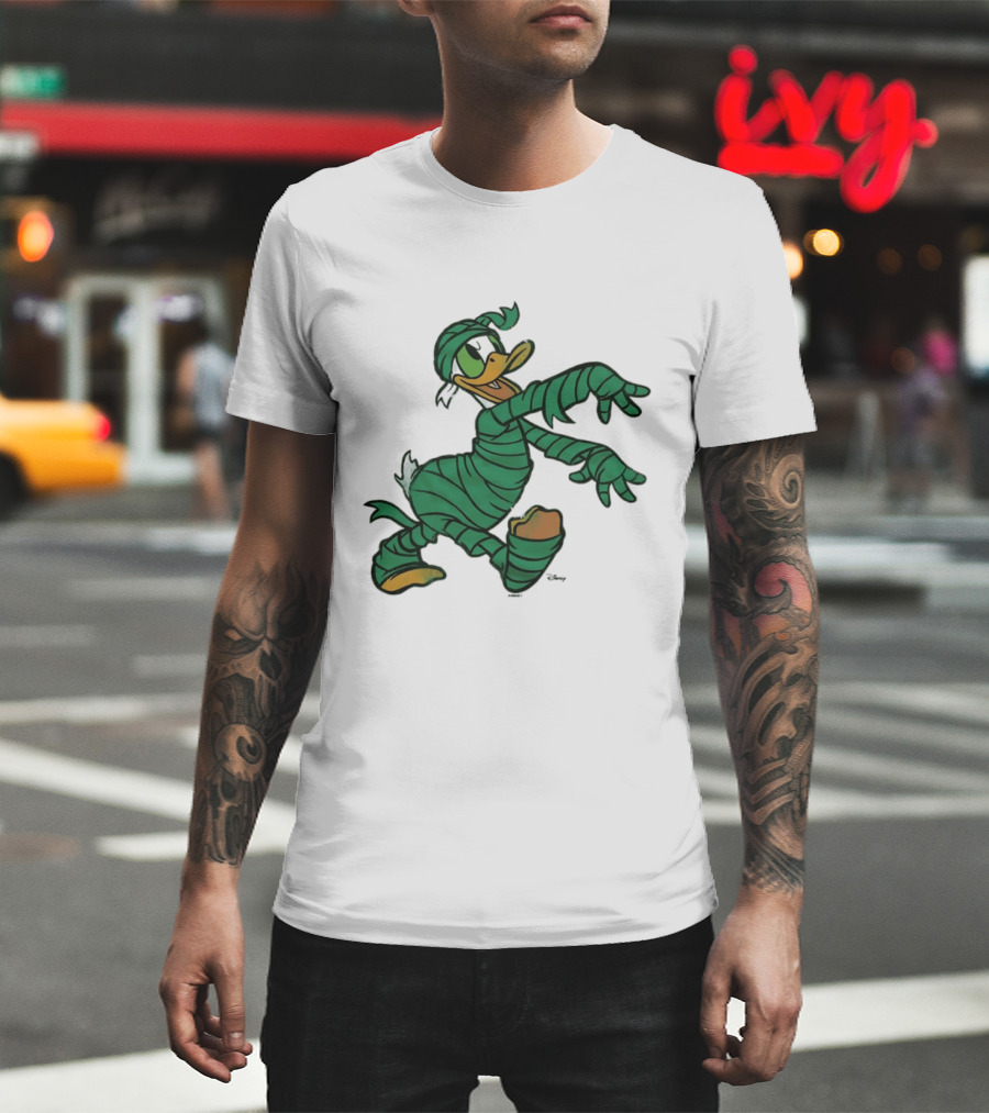 Donald Duck Mummy Costume Halloween Fun T-Shirt