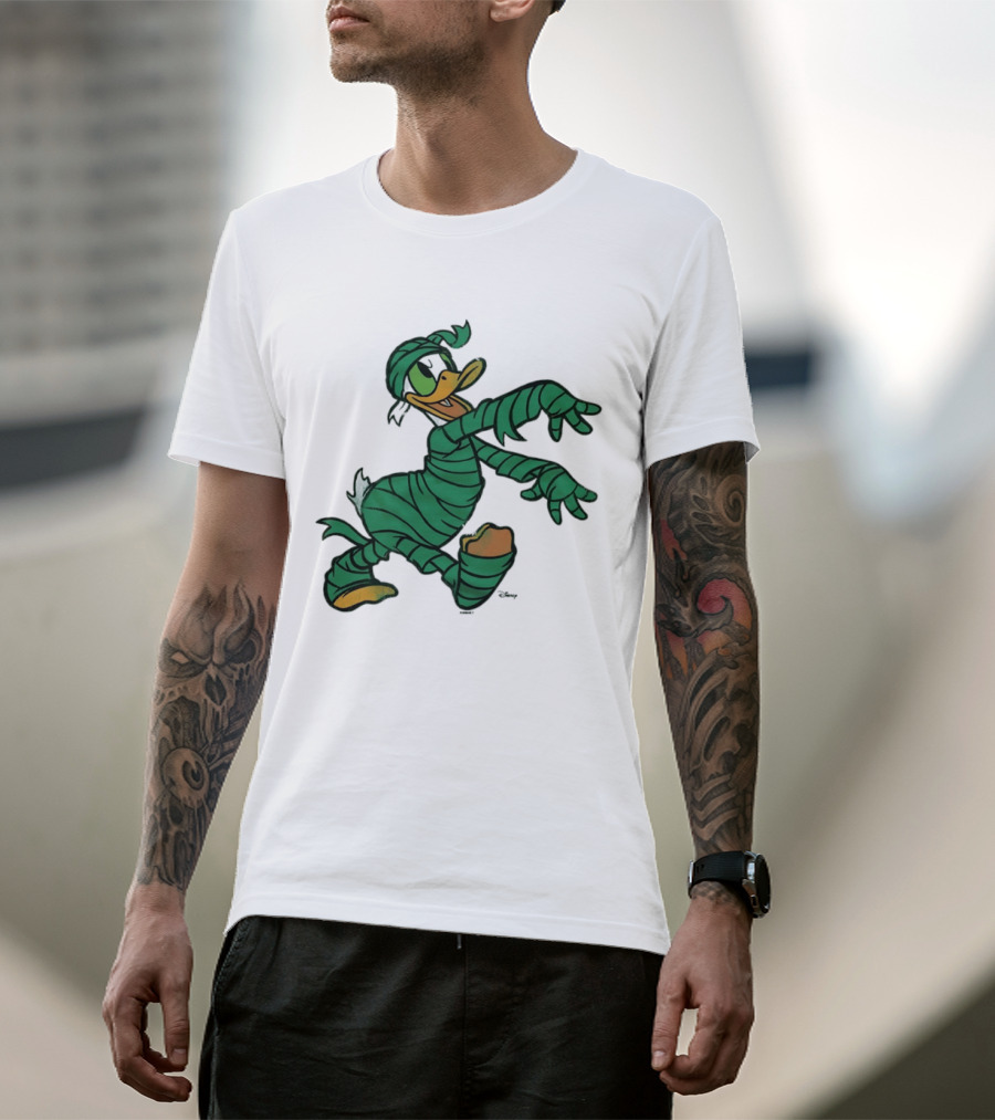 Donald Duck Mummy Costume Halloween Fun T-Shirt