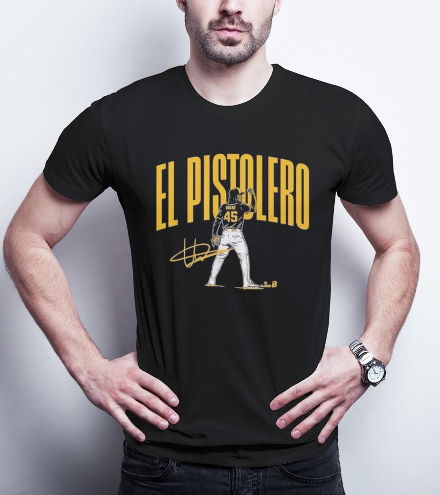 El Pistolero Abner Uribe 45 Signature Baseball Player T-Shirt