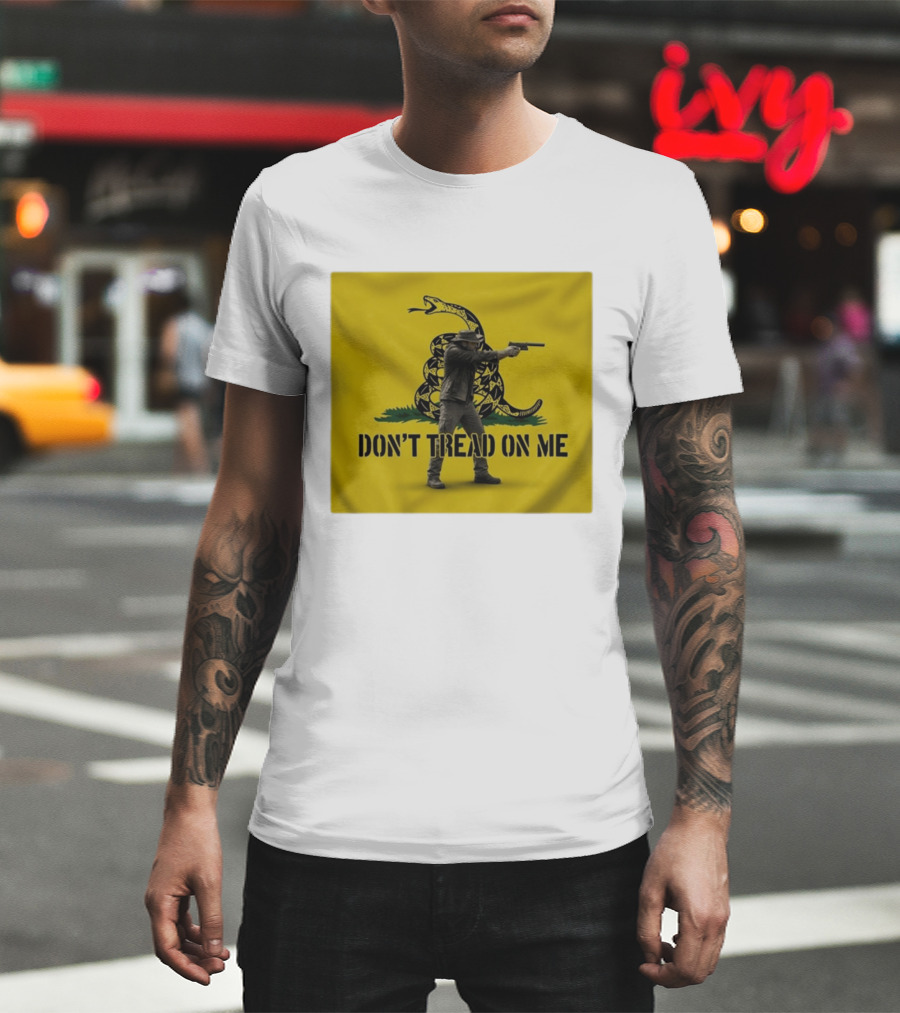 Jordan Salinas Don't Tread On Me Gadsden Flag Cowboy Gun T-Shirt