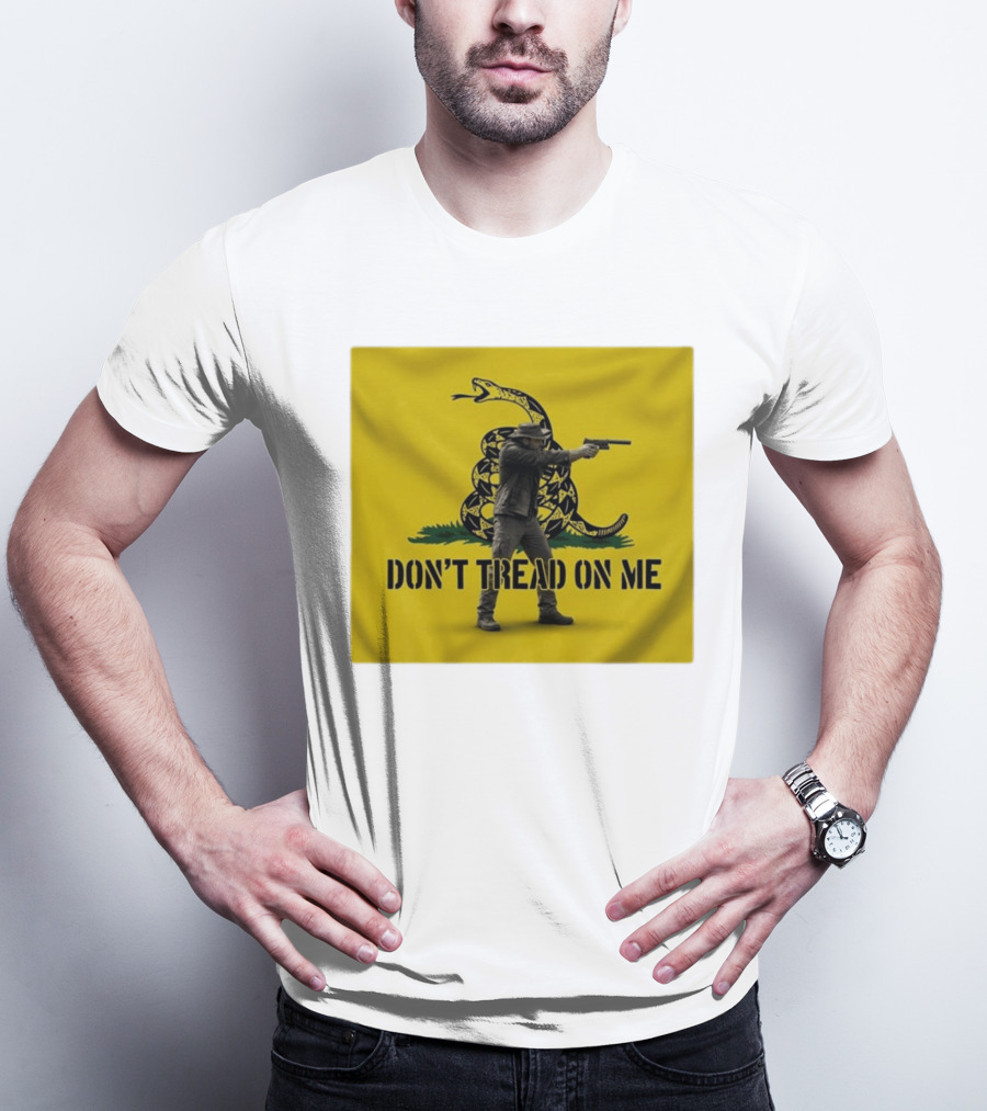 Jordan Salinas Don't Tread On Me Gadsden Flag Cowboy Gun T-Shirt